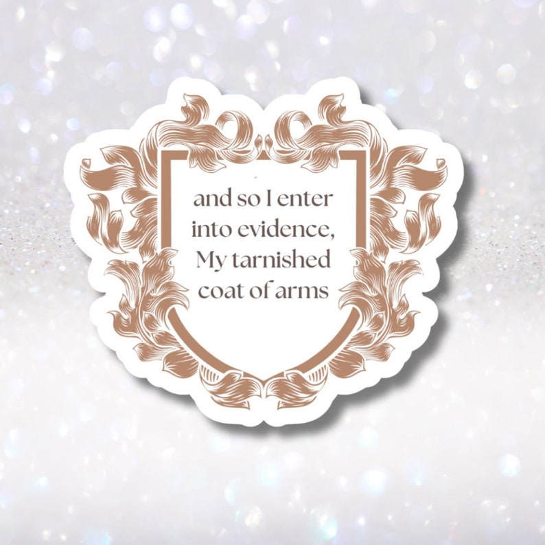 Coat of Arms TTPD Vinyl Sticker Must-have for the Tortured Poets ...