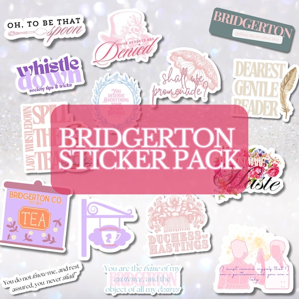 Bridgerton Stickers - Etsy