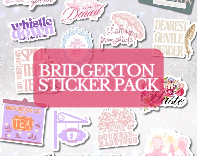 Bridgerton Sticker Pack (18 Pack) - Etsy