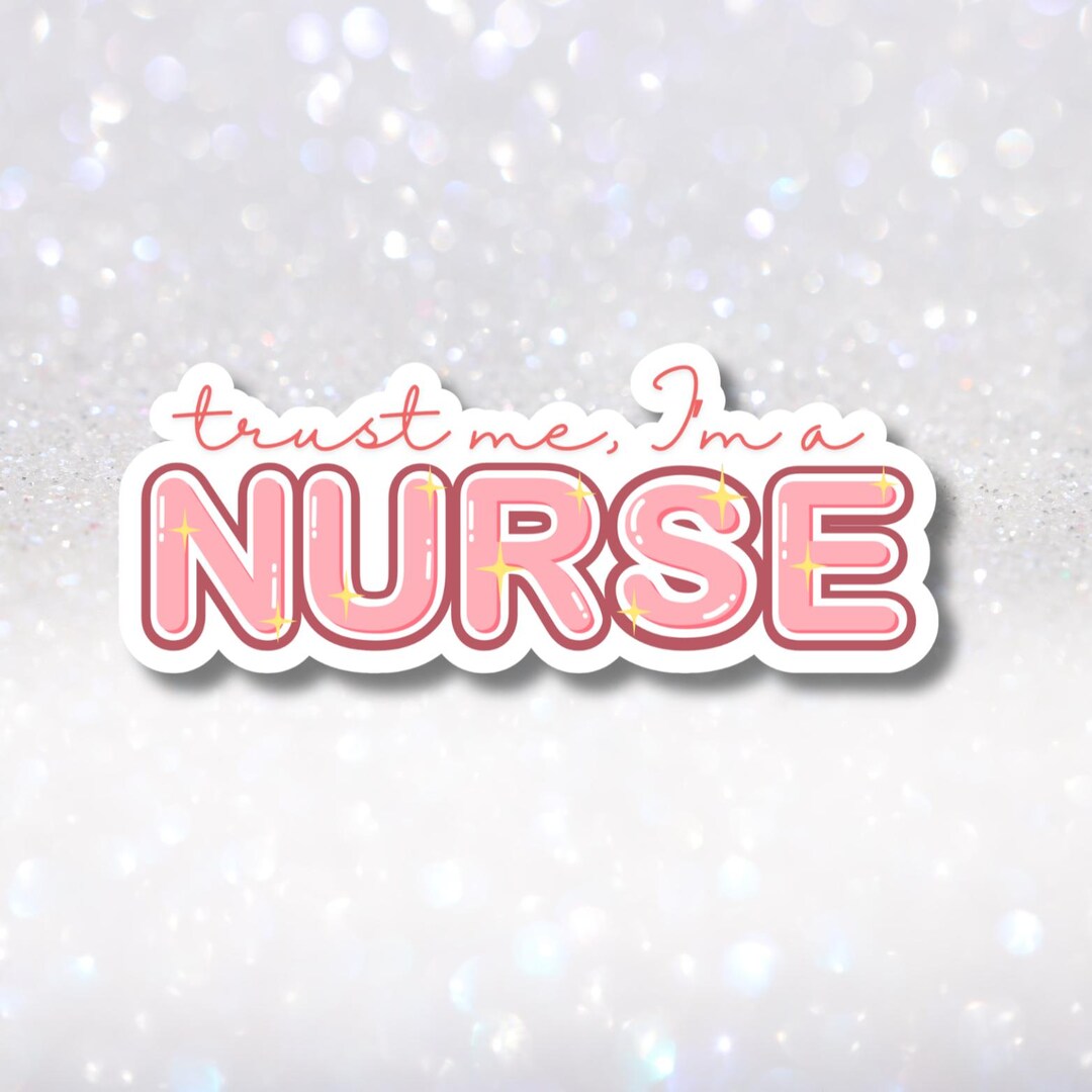 Nurse Stickers Funny Pink Nursing Sticker - Gifts for Nurses RN Decal ...