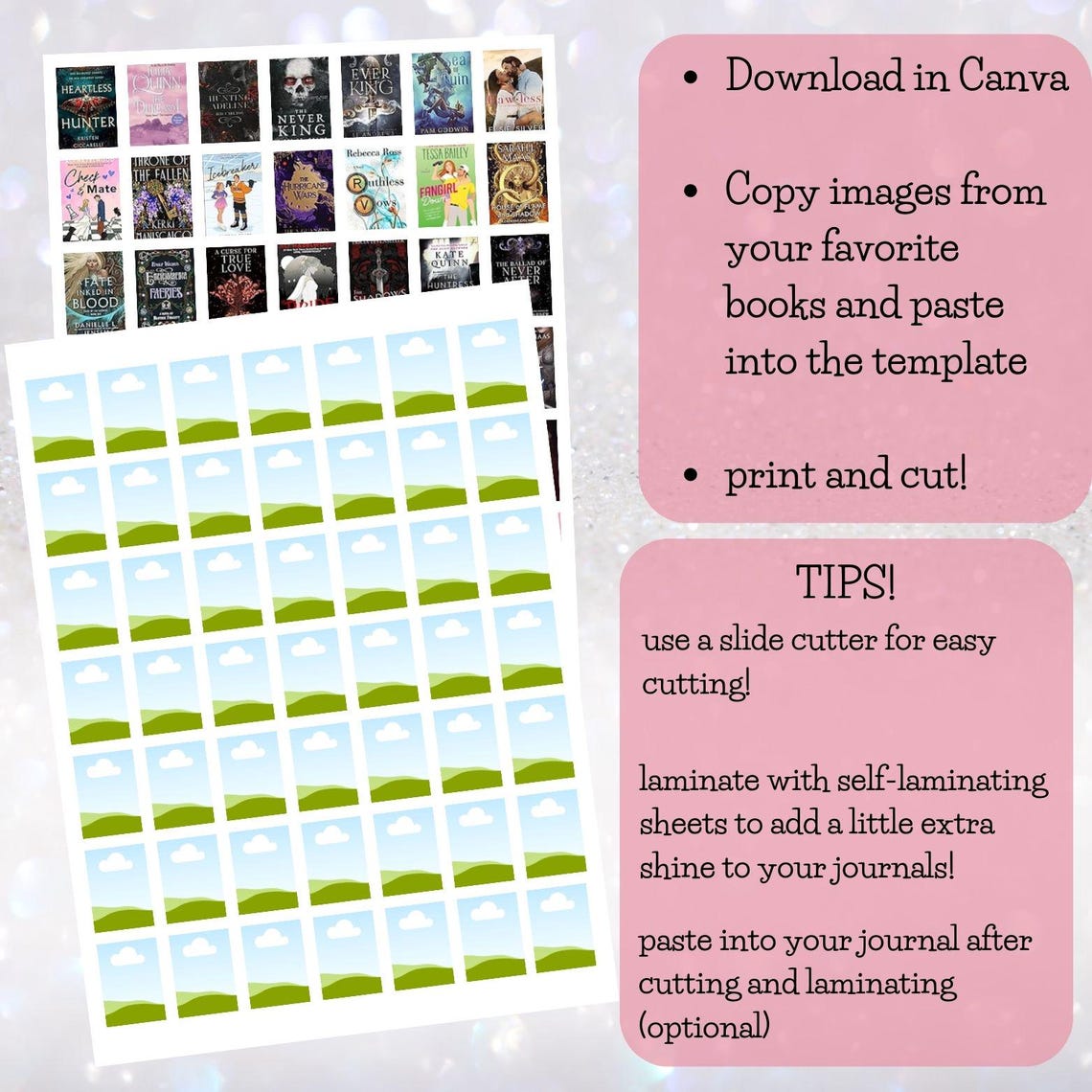 Dark Romance Mini Book Cover - Printable Booktok Reading Journal ...
