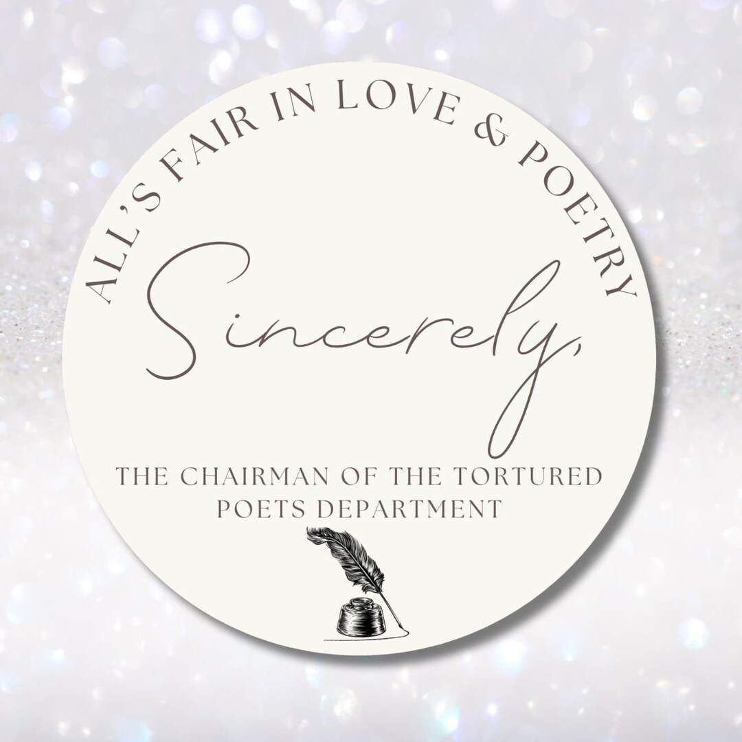TTPD Era Vinyl Lyric Sticker Taylor Swift Gift Must-have for the ...