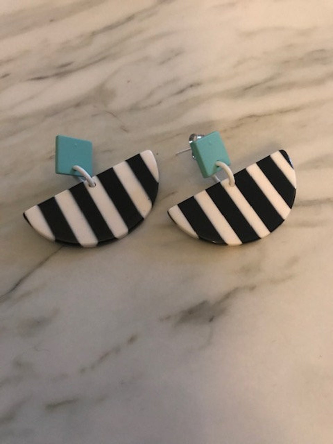 Half-moon Retro Charm Earrings - Etsy