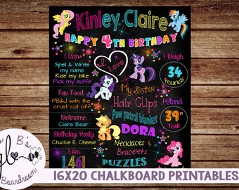 Pony Chalkboard | Etsy