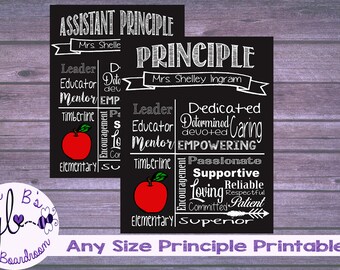 Principal Gift, Principal Printable Sign, Teacher Appreciation Day ...