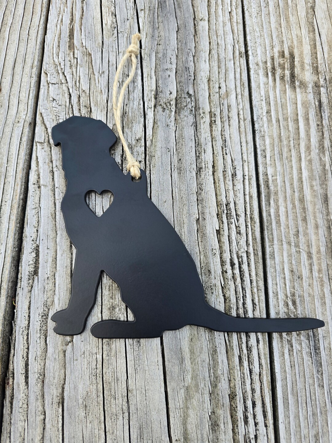 Labrador Retriever Metal Ornament, CNC Plasma Art, Personalized Dog ...