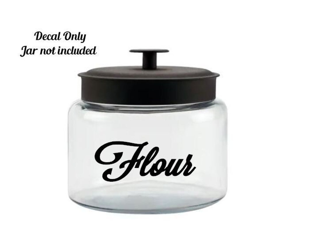 Flour Vinyl Decal, Pantry Decal, Kitchen Organization - Etsy