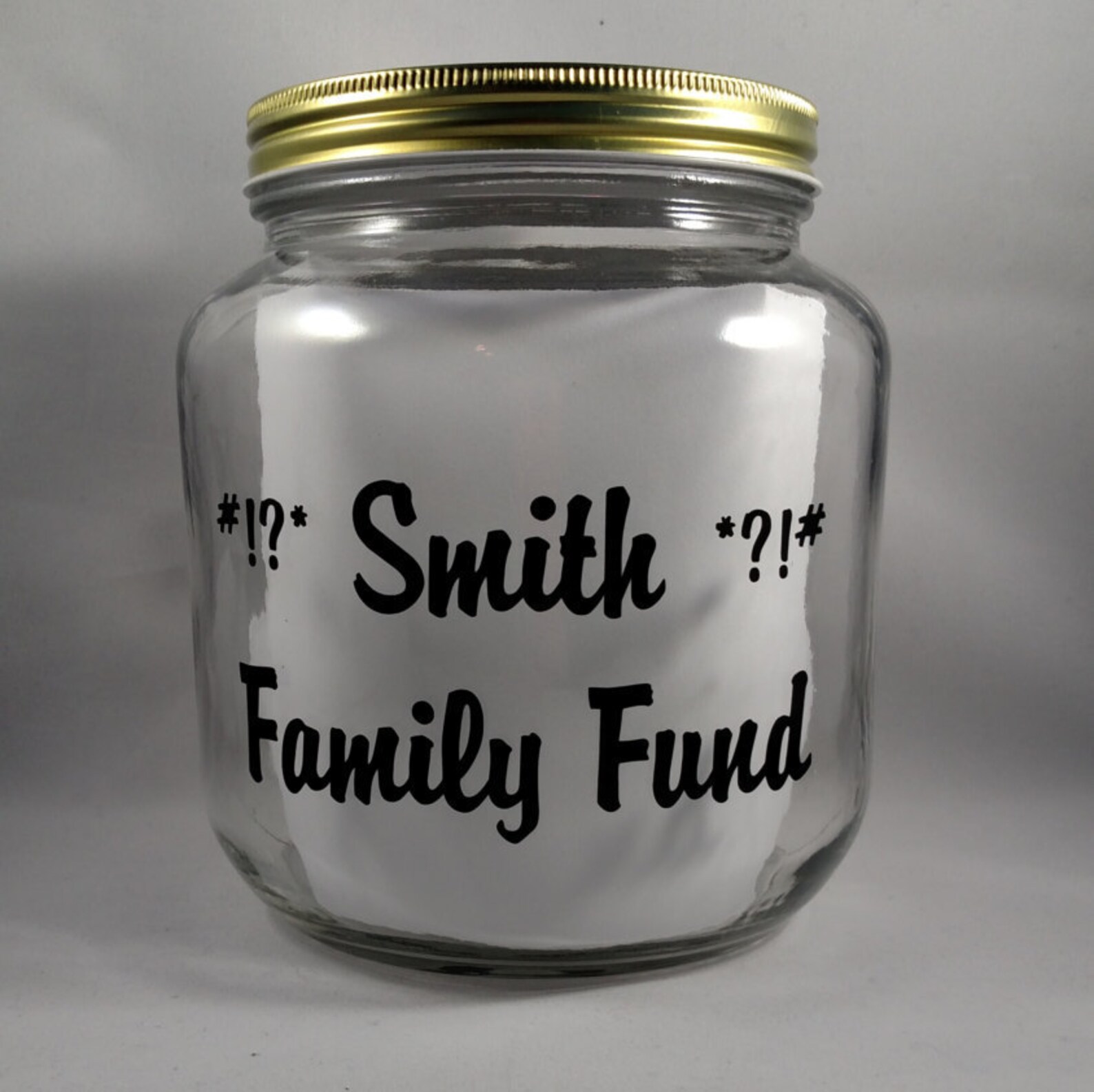Personalized Family Fund Swear Jar You Say It You Pay It | Etsy