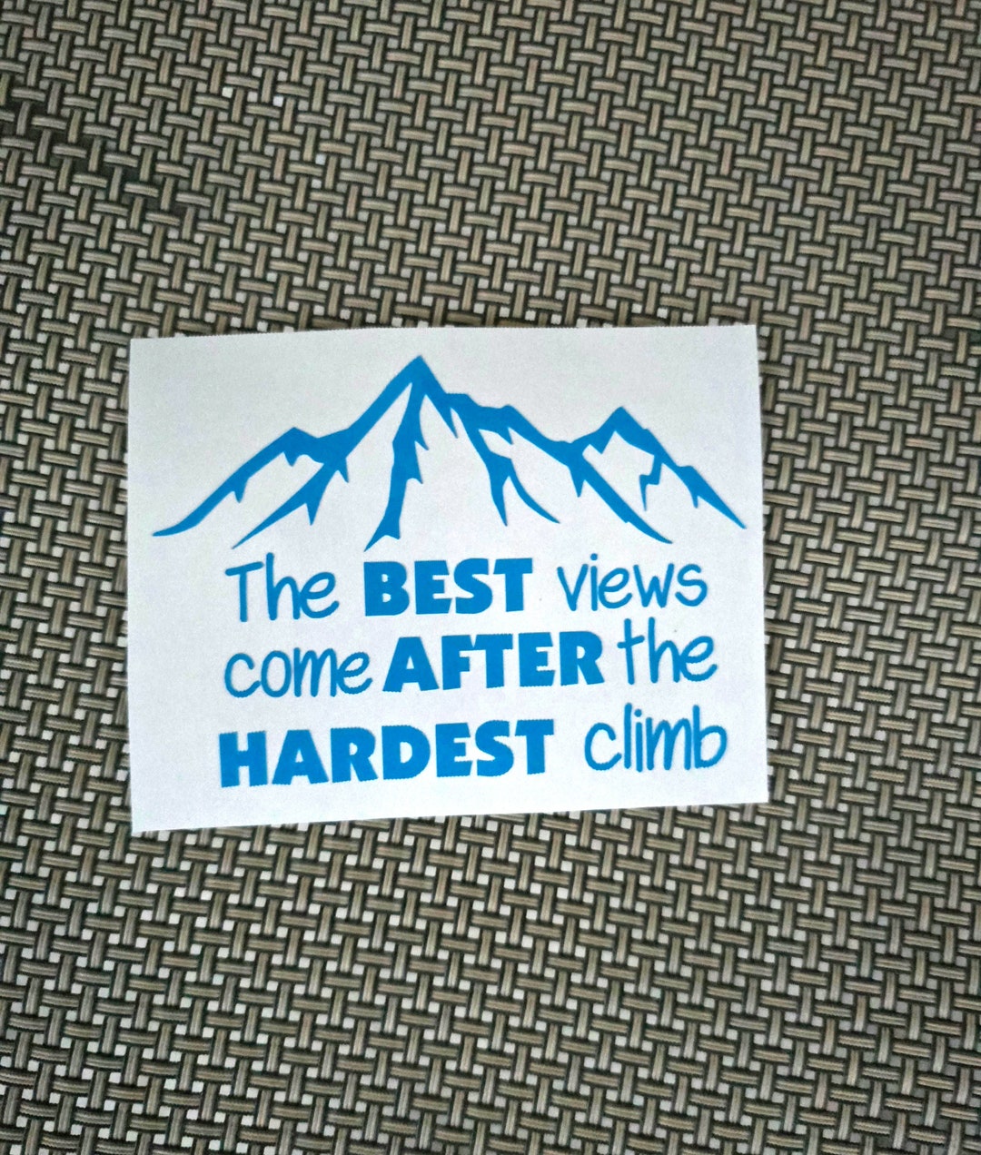 Mountain Climbing Vinyl Decal: Adventure Car Window Sticker - Etsy