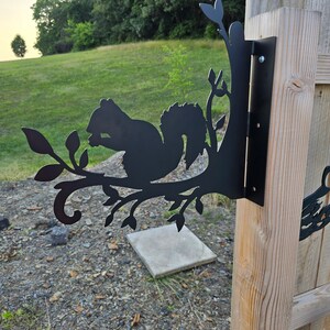 Squirrel Metal Plant Hanger / Bird Feeder Hanger Bracket, Decorative ...