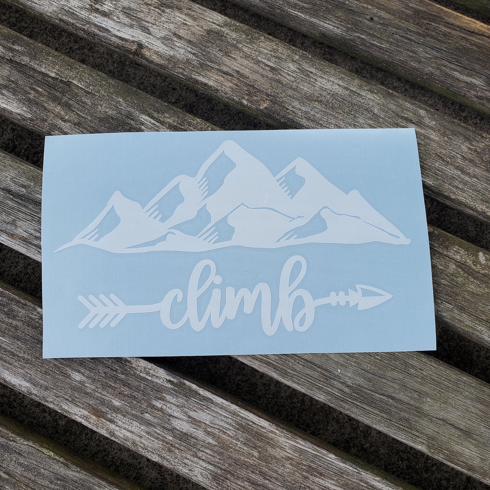 Climb Vinyl Decal Rock Climbing Mountain Climbing - Etsy