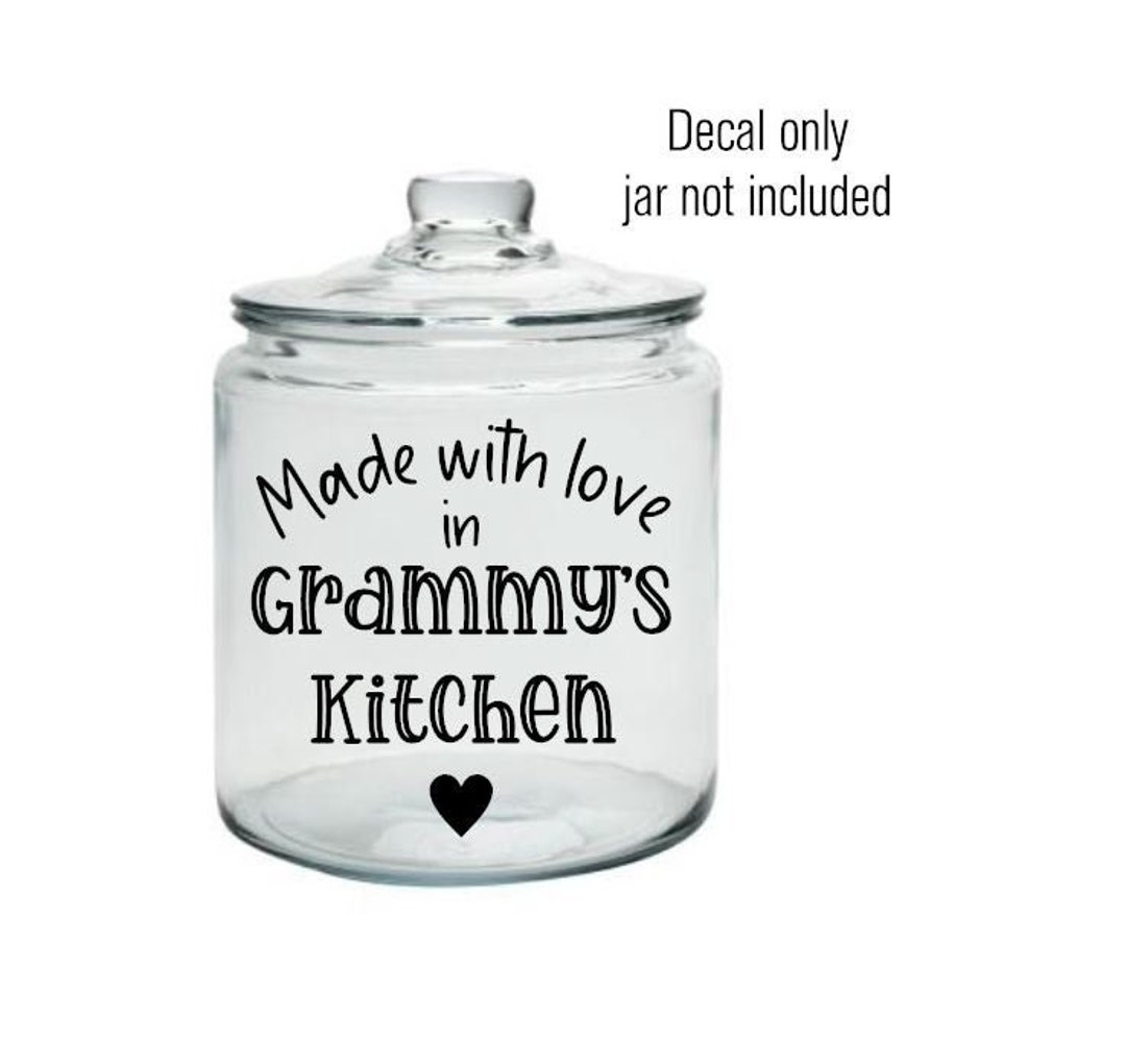Candy Stash Personalized Vinyl Decal - Decal for Cookie Jar, Candy Jar ...