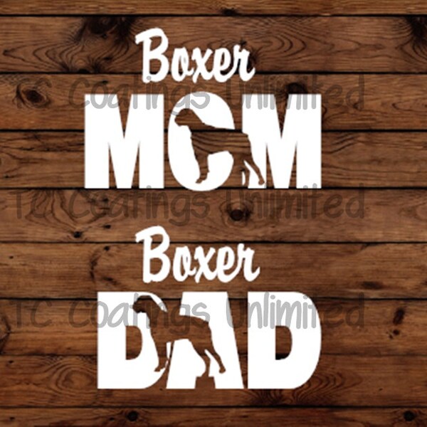 Boxer Dog Decal - Etsy