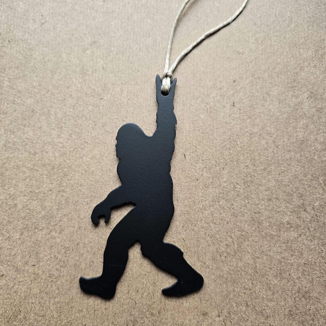 Sasquatch Metal Ornament: Powder Coated Bigfoot Art - Etsy