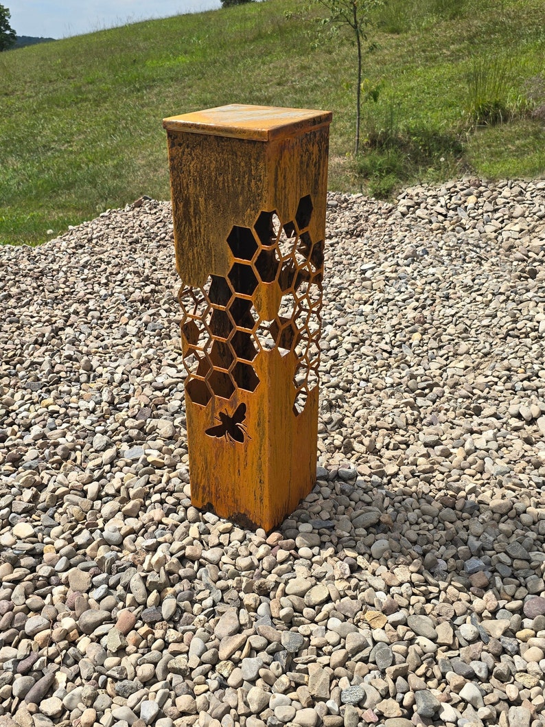 Beehive Pattern Garden Column, Tower Yard Decoration, Landscape Décor ...