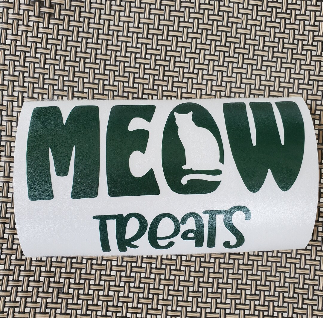 Meow Treats Vinyl Decal: Cat Pantry Organization - Etsy