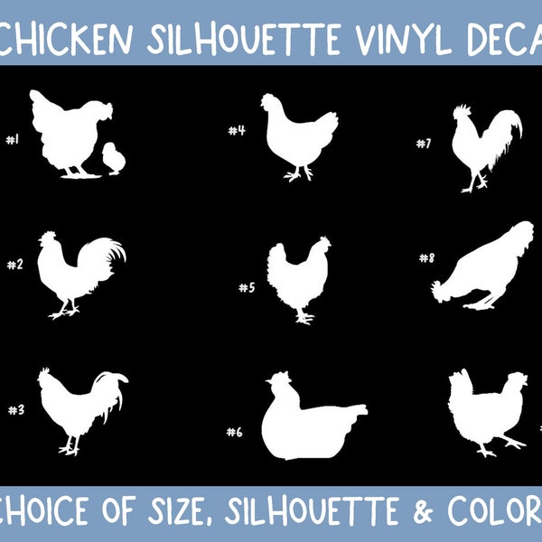 Chicken Decals - Etsy
