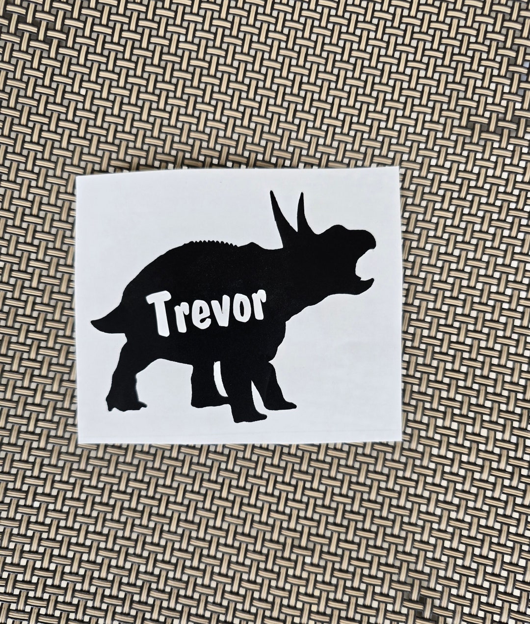 Dinosaur Vinyl Decal Personalized With Name, Custom Decal, Dino - Etsy