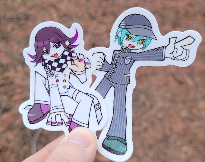 Danganronpa V3 Shuichi Saihara & Kokichi Ouma Glossy Vinyl Waterproof Stickers - Etsy