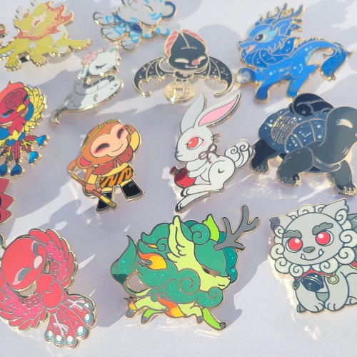 Original Eclipse Phoenix Hard Enamel Pins Lapel Pins - Etsy