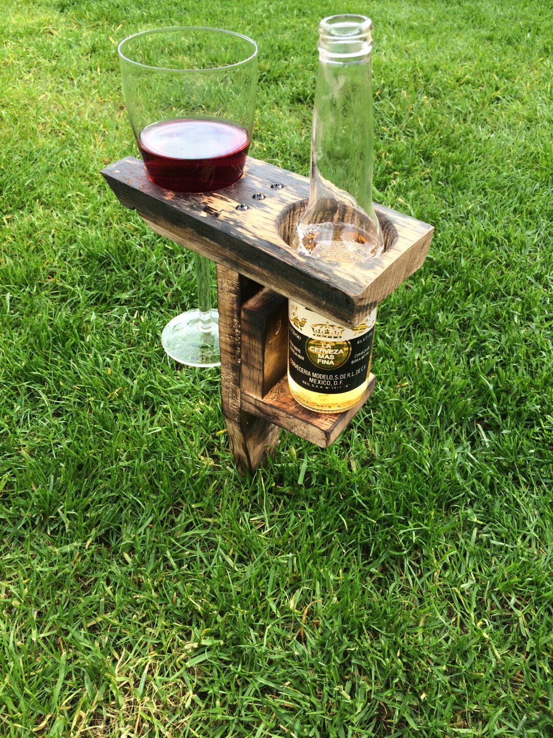 Hands Free / Picnic Wine Table / Wine and Bottle Butler / Festival ...