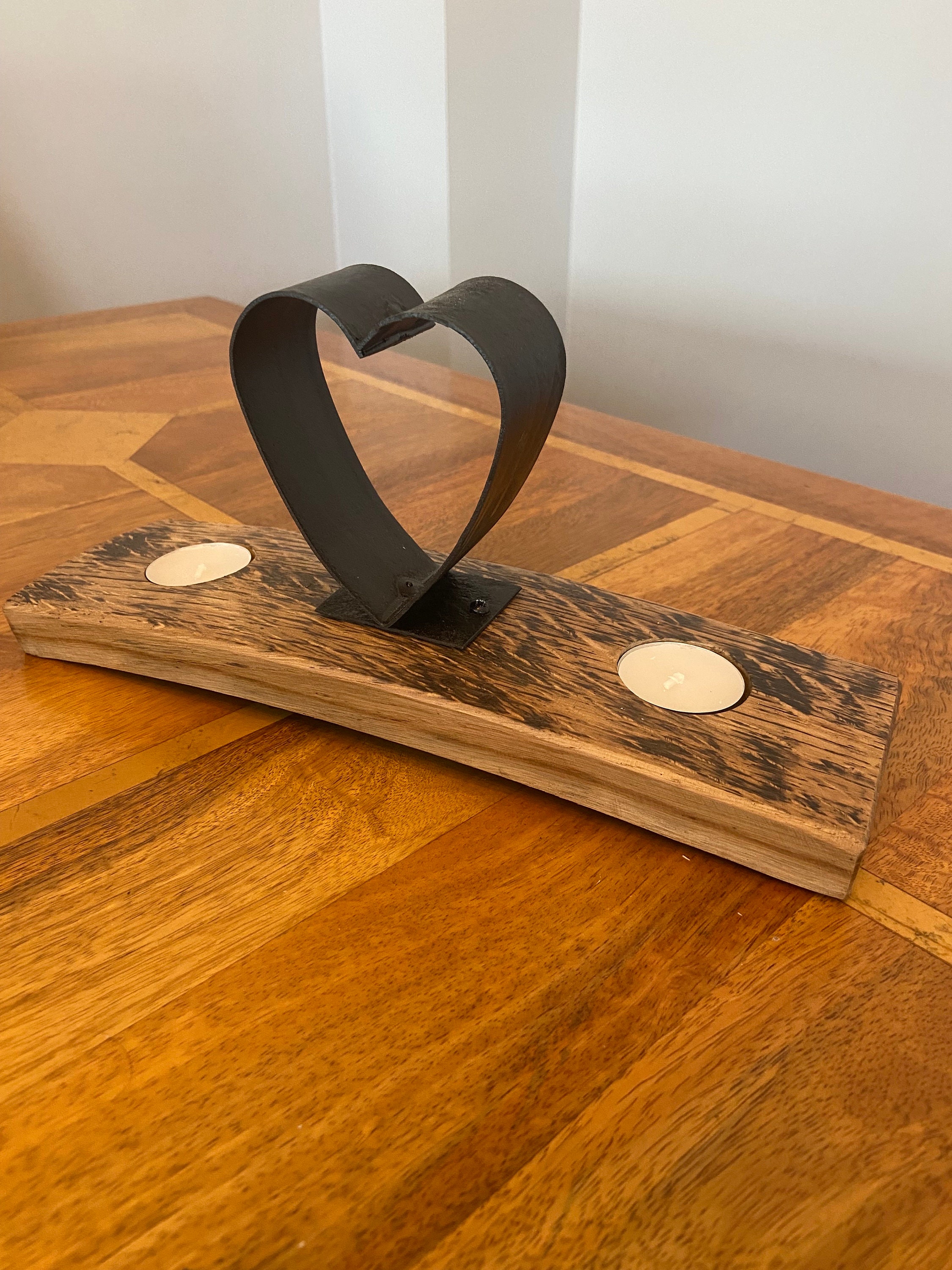 Whisky Stave Barrel Band Heart / Whisky Barrel Hoop Heart / Rustic ...