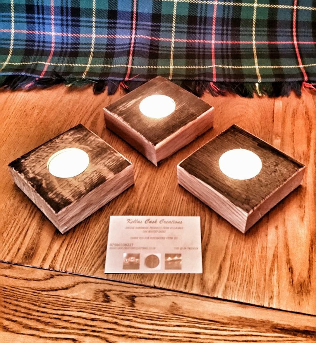 Barrel Stave Single Tea Lights 3 Of - Etsy