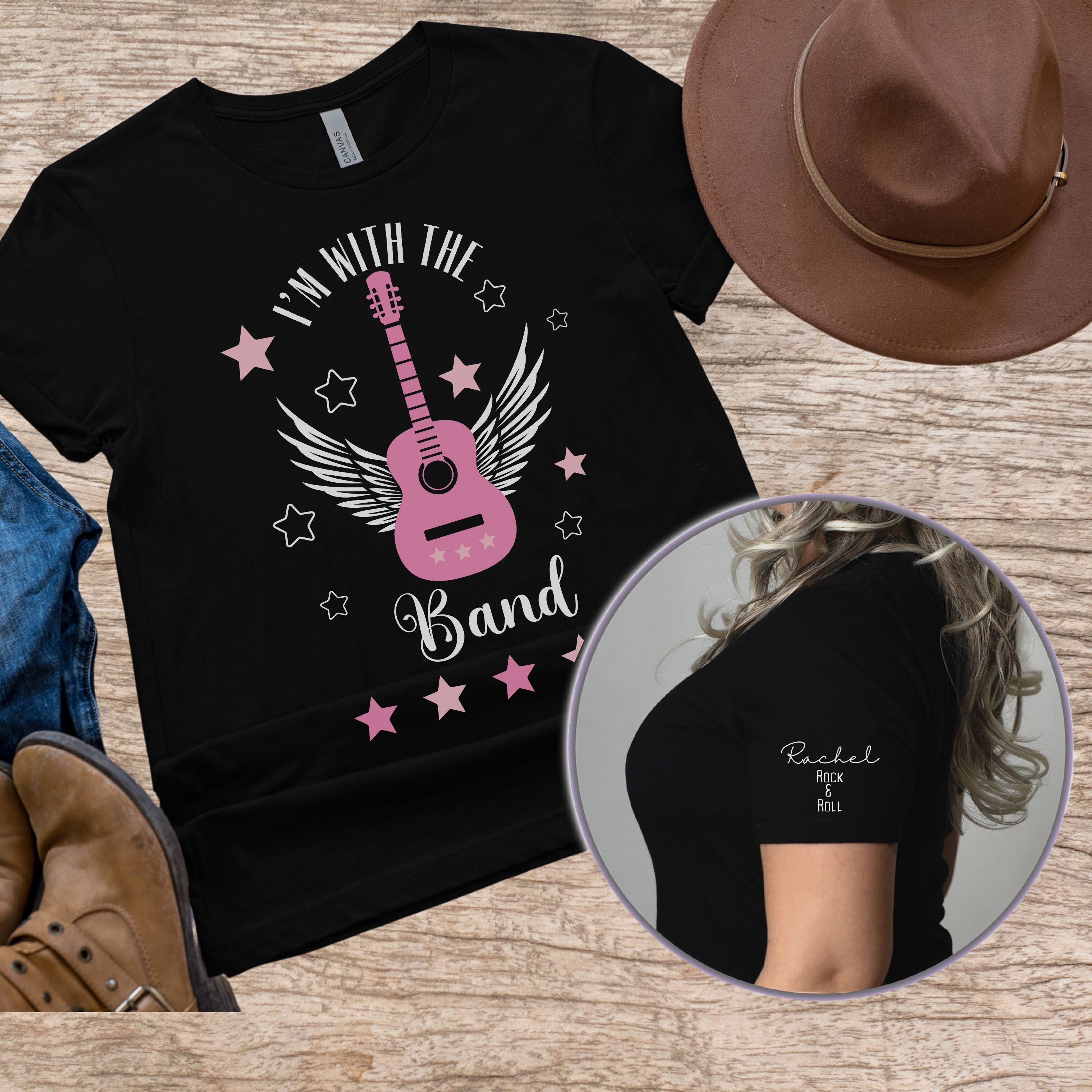 I'm With the Band T-shirt, Personalized Shirt, Music Lover Shirt, Rock ...