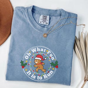 Christmas Running Shirt, Retro Running Shirt, Gingerbread Christmas ...