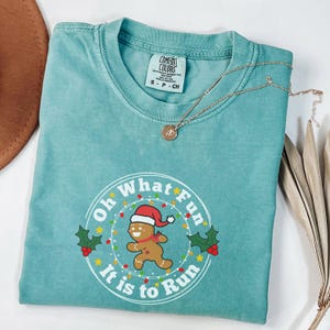 Christmas Running Shirt, Retro Running Shirt, Gingerbread Christmas ...