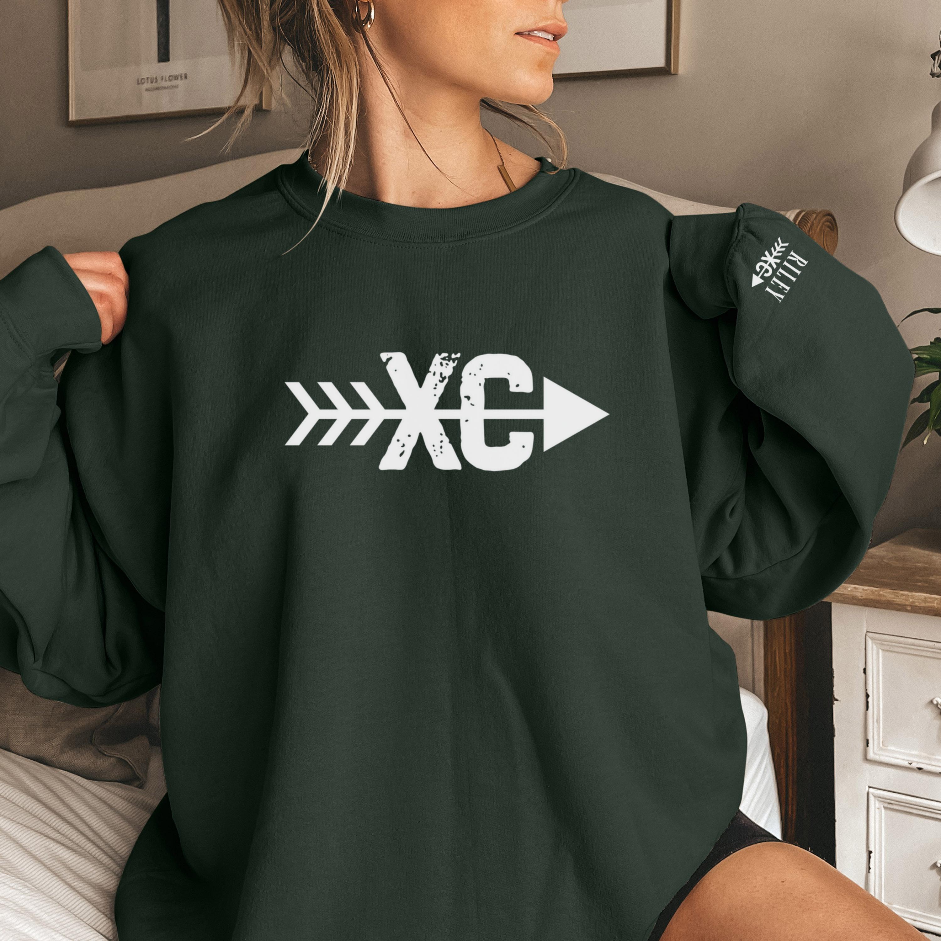 Personalized XC Running Sweatshirt, Custom Cross Country Sweatshirt, XC ...