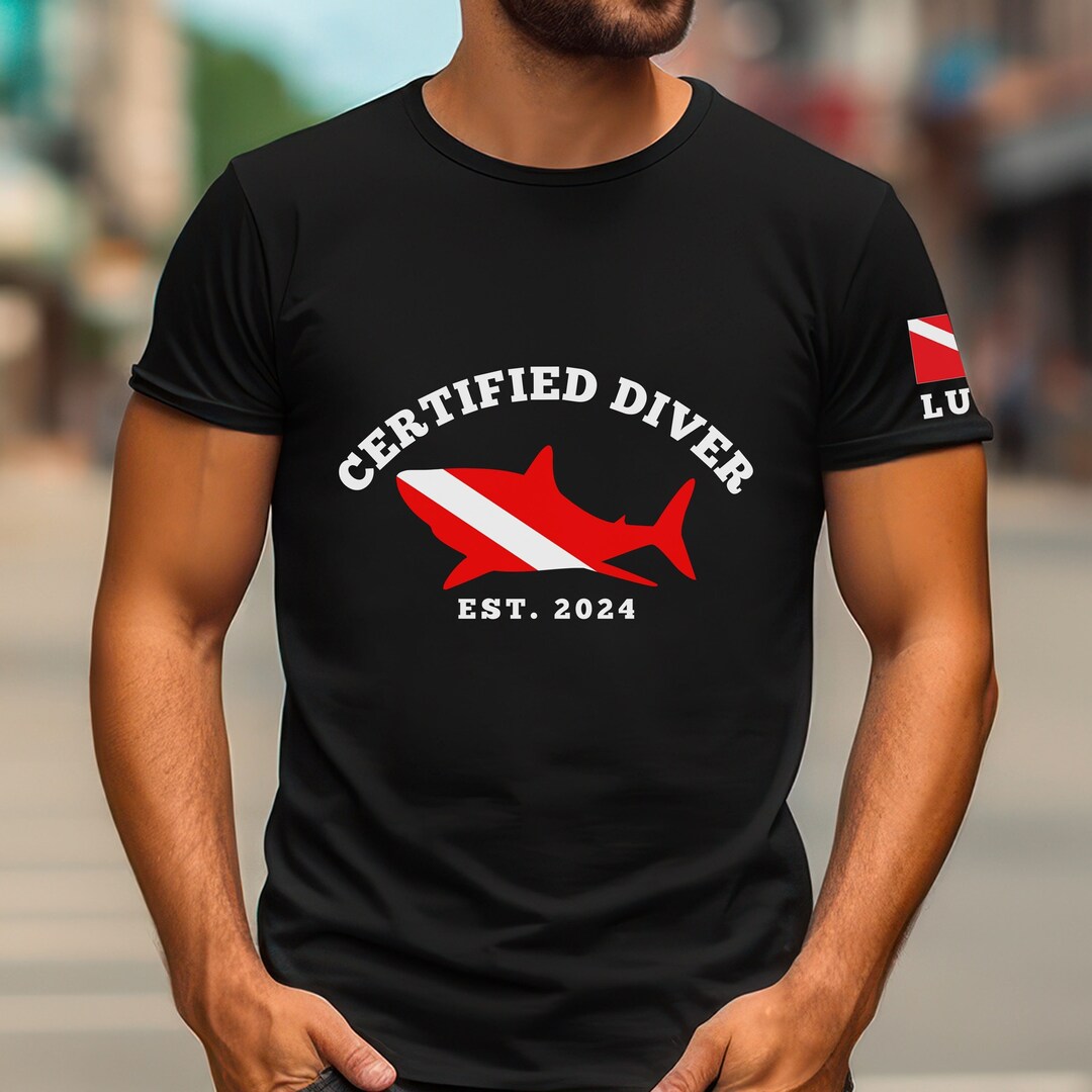 Scuba Diving Shirt, Scuba Diver Shirt, Personalized Dive Shirt, Custom ...