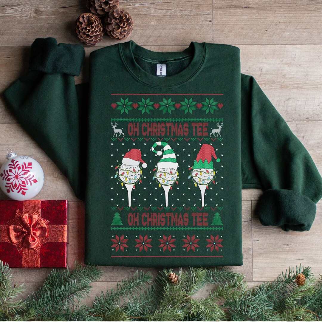 Ugly Golf Christmas Sweatshirt, Golf Sweatshirt, Christmas Golf Shirt ...