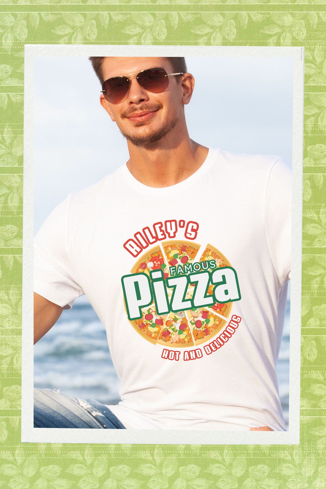 Personalized Pizza T-shirt, Personalized Famous Pizza Logo Shirt ...