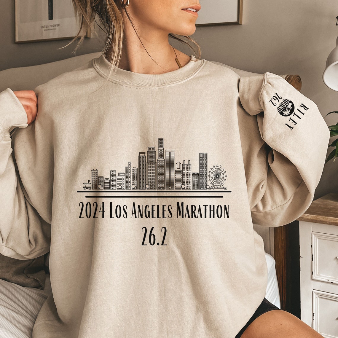 Personalized Running Sweatshirt, Custom Marathon Sweatshirt, Marathon ...
