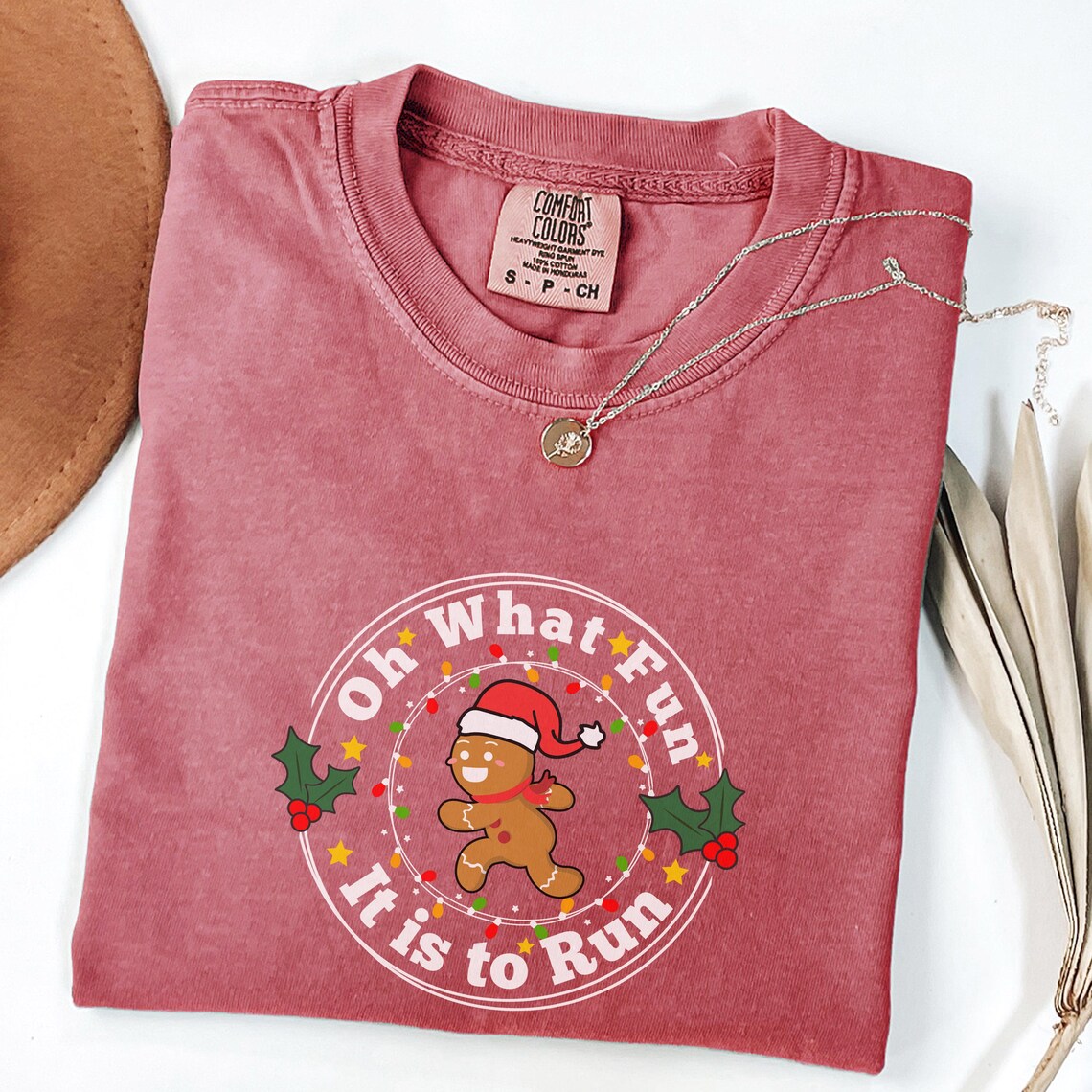 Christmas Running Shirt, Retro Running Shirt, Gingerbread Christmas ...
