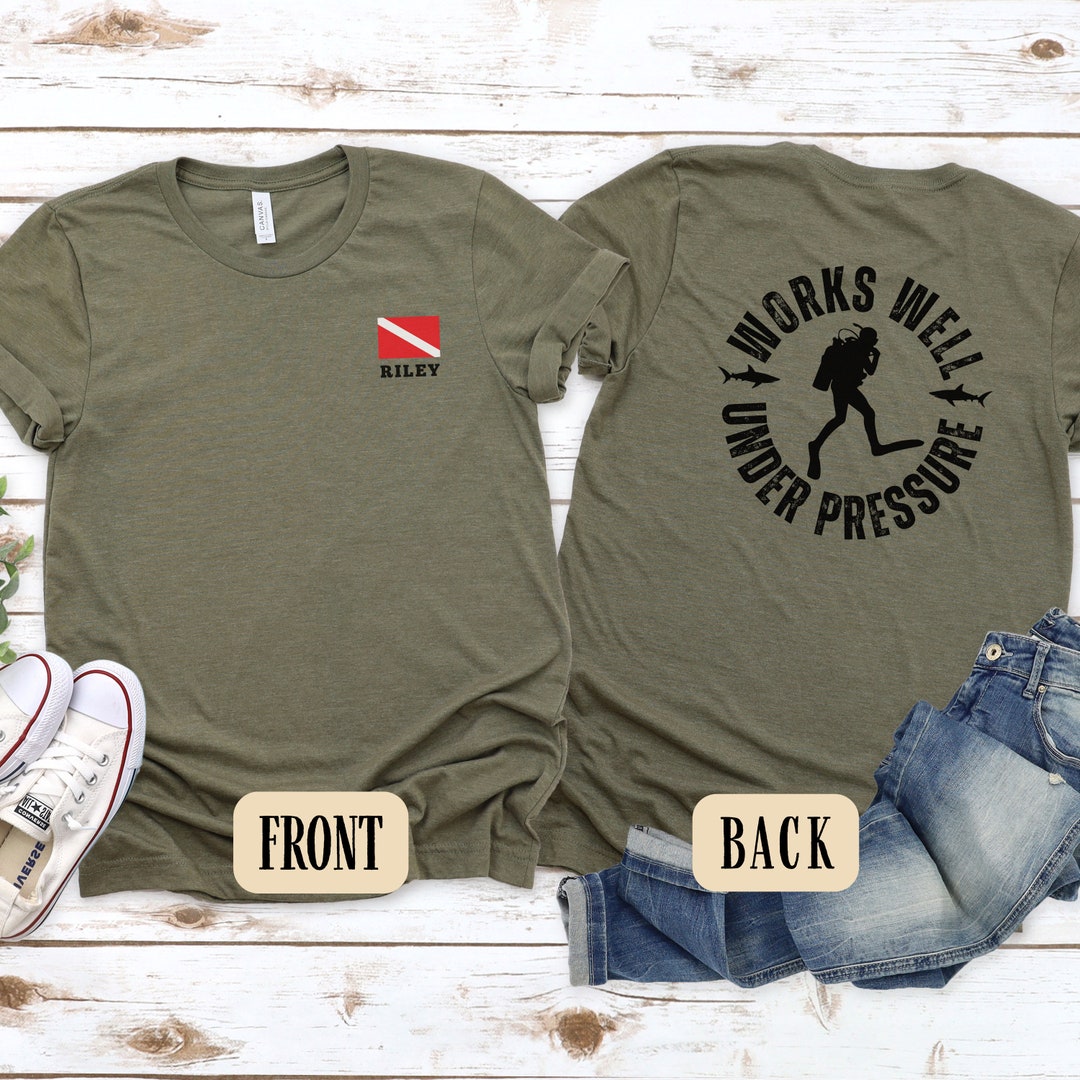 Scuba Diving Shirt, Scuba Diver Shirt, Personalized Dive Shirt, Custom ...