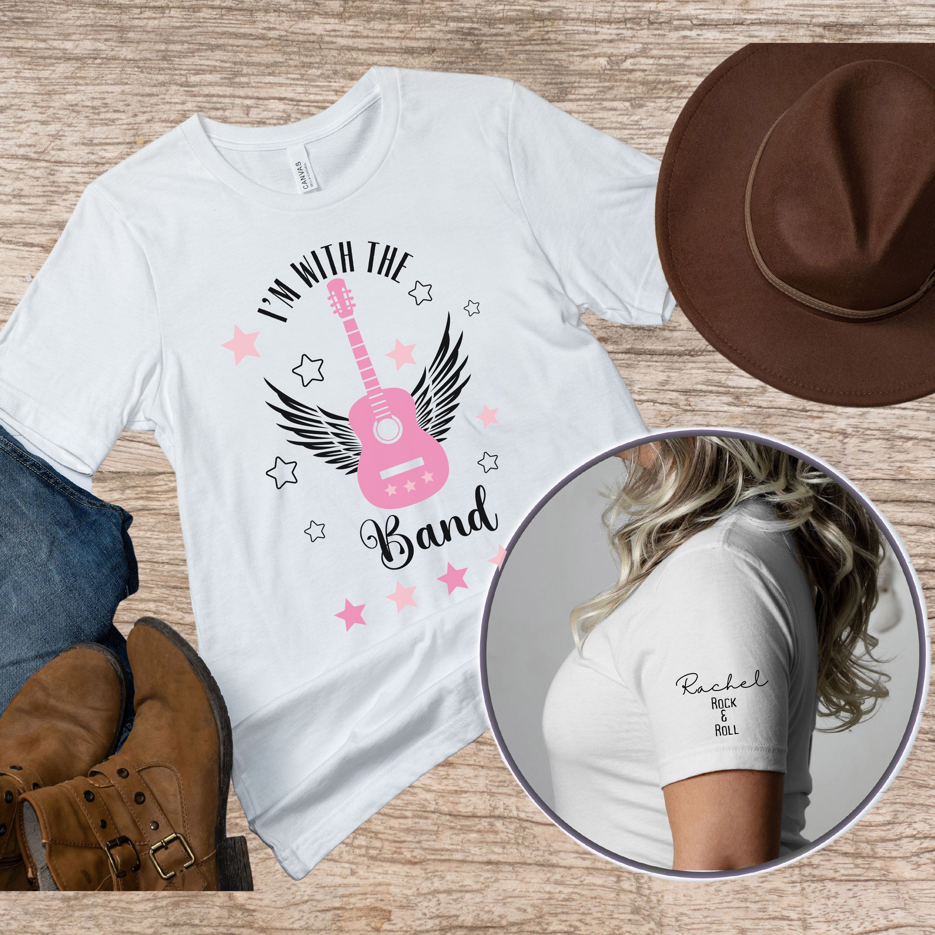 I'm With the Band T-shirt, Personalized Shirt, Music Lover Shirt, Rock ...