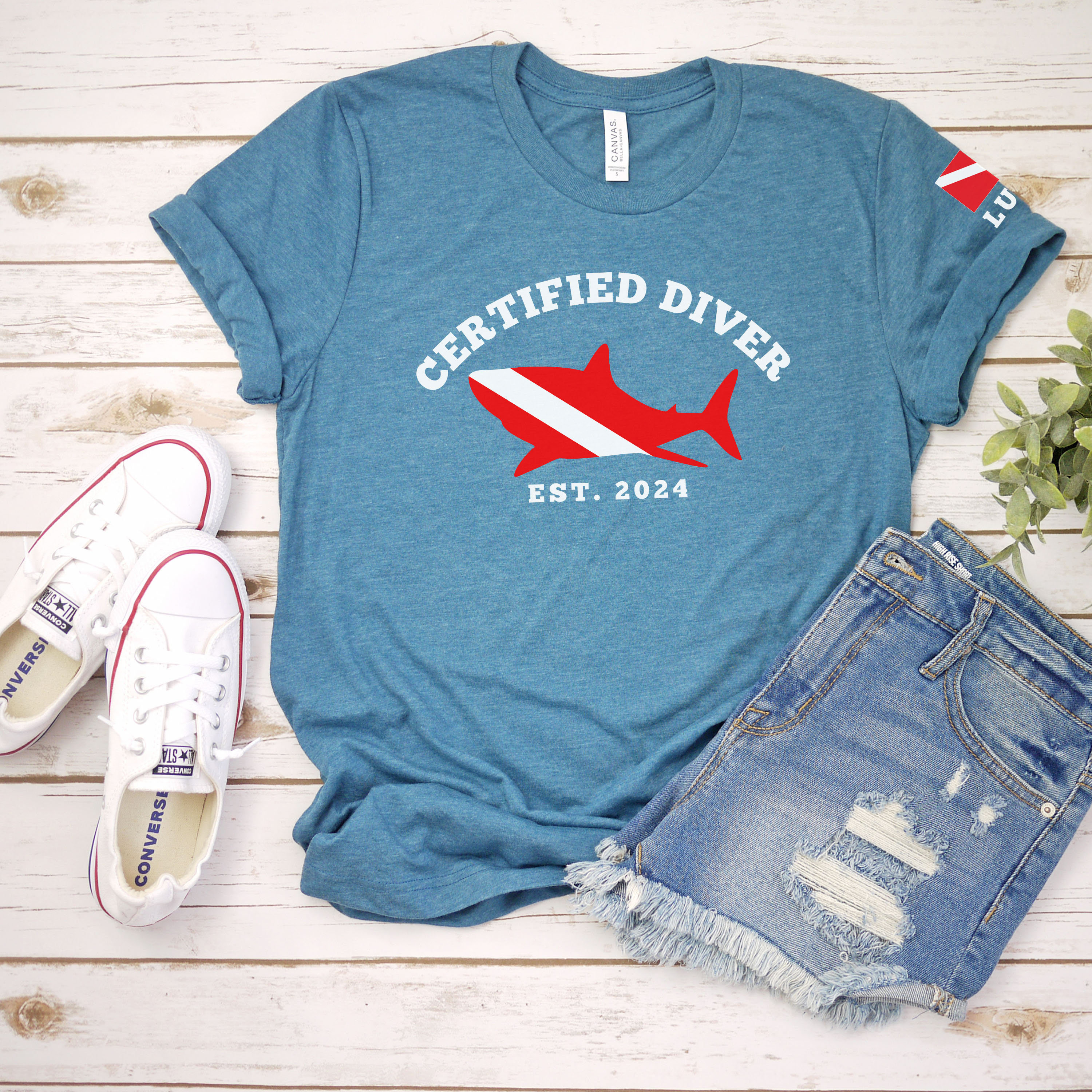 Scuba Diving Shirt, Scuba Diver Shirt, Personalized Dive Shirt, Custom ...