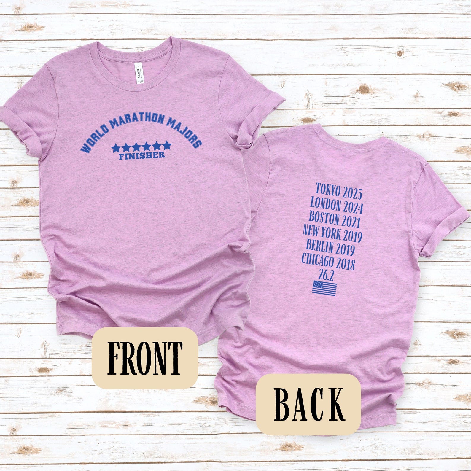 World Marathon Majors Finisher Shirt, 6 Star Marathon Finisher Shirt ...