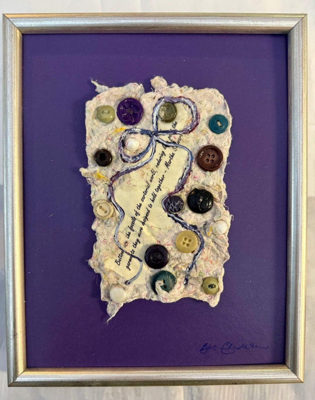 Inspirational Handmade Paper Collages, Buttons, Inspirational Quotes ...