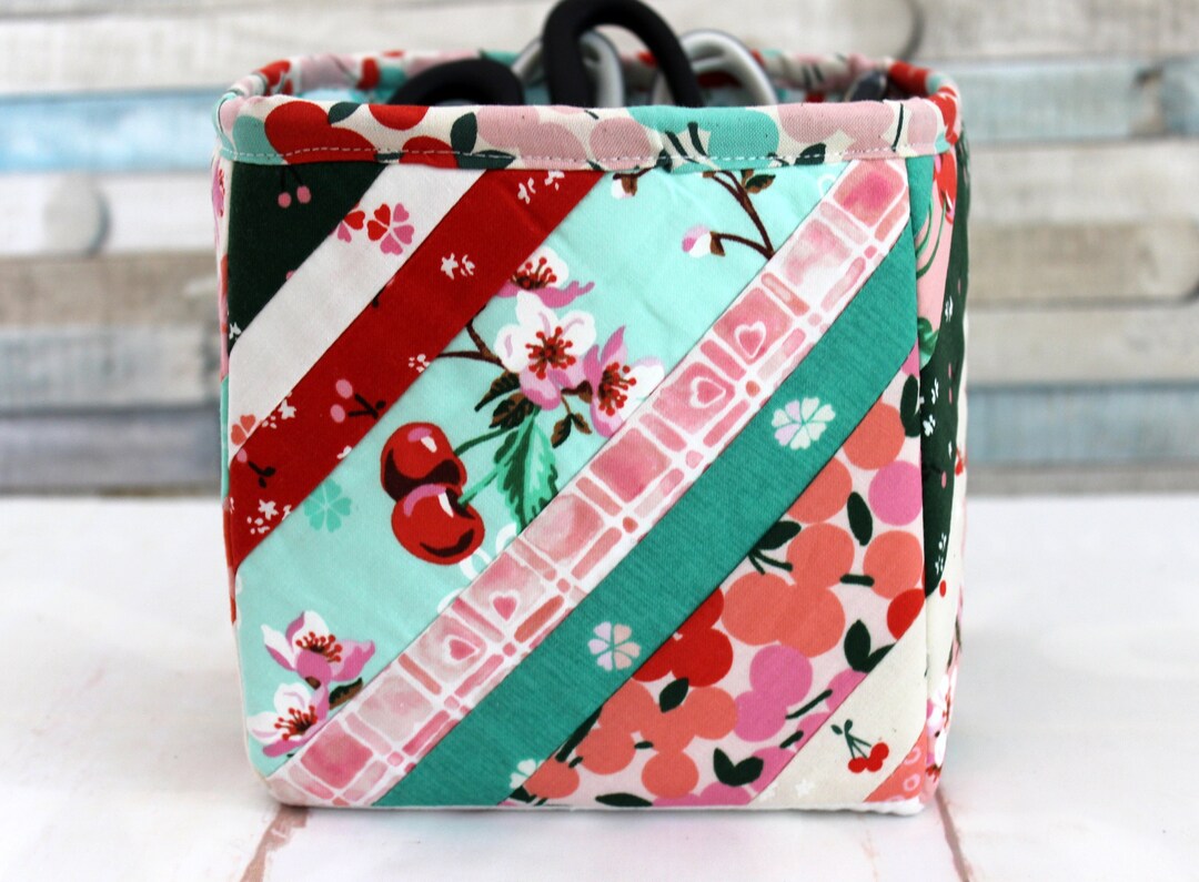 Quilted Nesting Bucket Set, Fabric Bucket, Nesting Bins, Cotton Basket ...