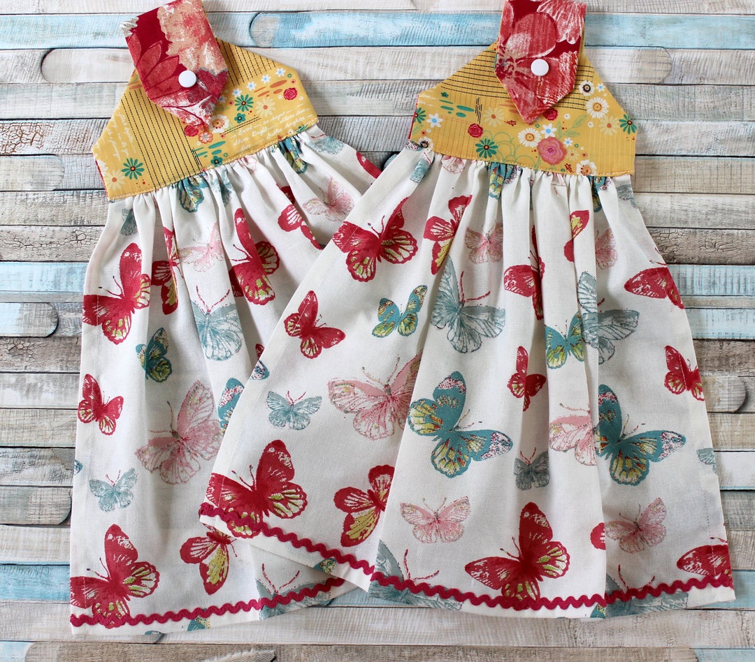 Butterfly Towel, Snap on Kitchen Towel, Kitchen Towel, Tea Towel, Hand ...