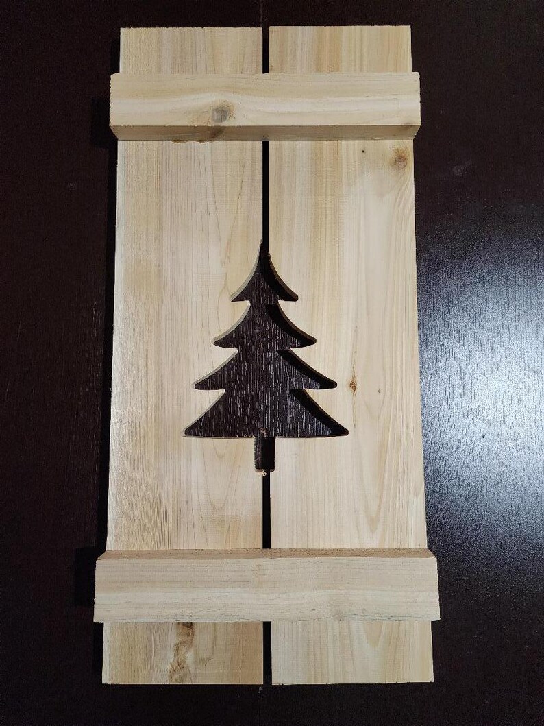 24" Cedar Shutters, Tree Shutters, Window Shutters, Rustic Shutters ...