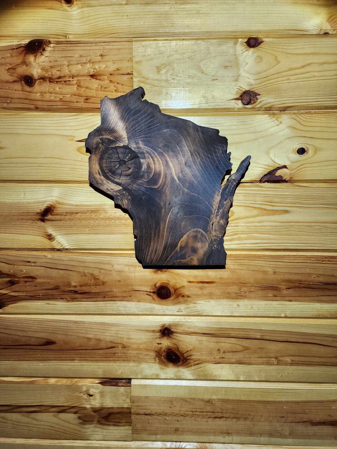 Wisconsin State Cutout Sign, Wall Hanging Sign, Wisconsin Decoration ...