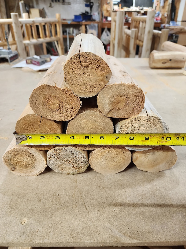 10 Cedar Logs, Wood, Logs, Peeled Logs, Craft Logs, 8" Long - Etsy