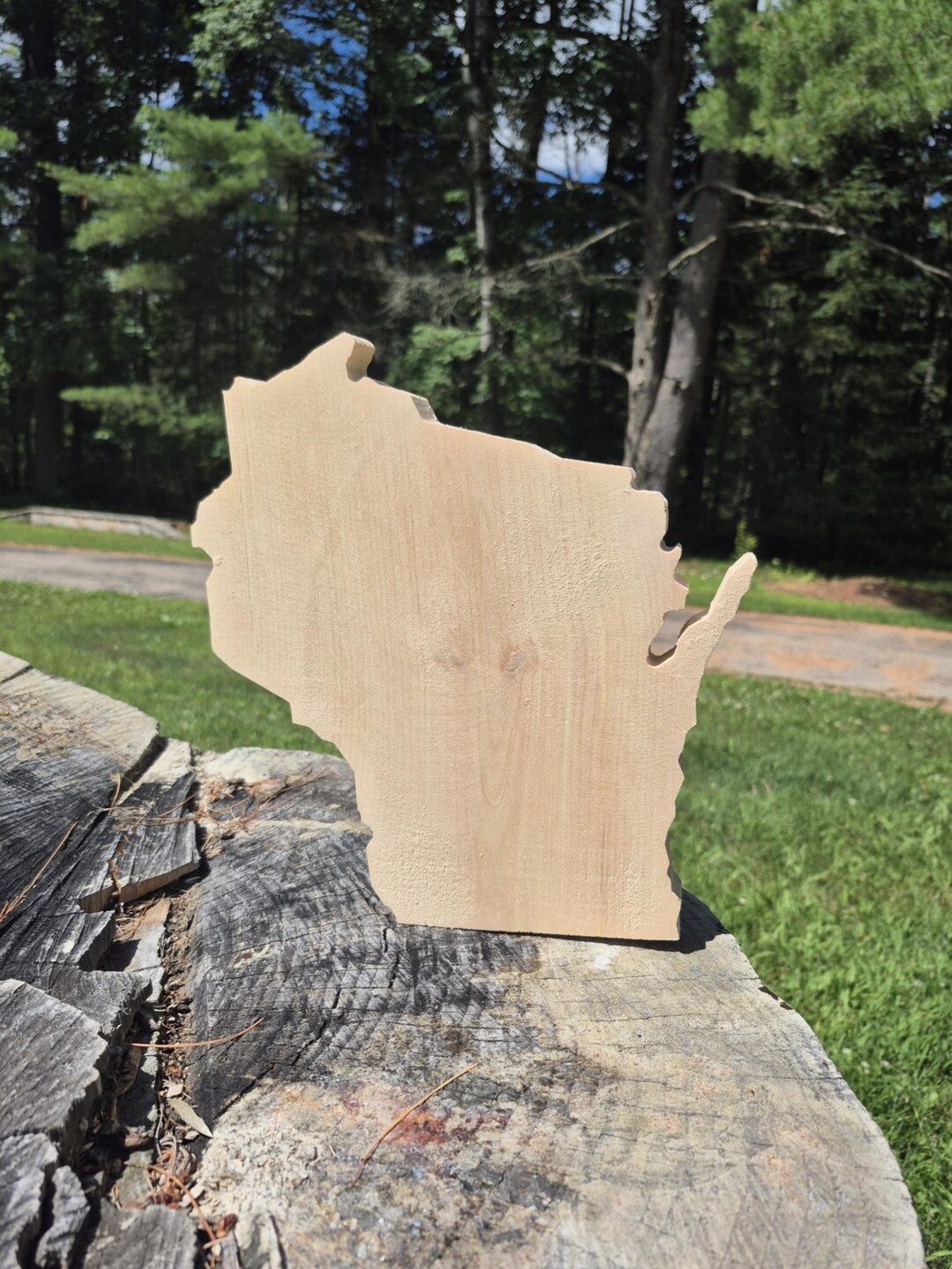 Rustic Wisconsin Cutout, Wisconsin Sign, Wood State Sign, Rustic Wood ...