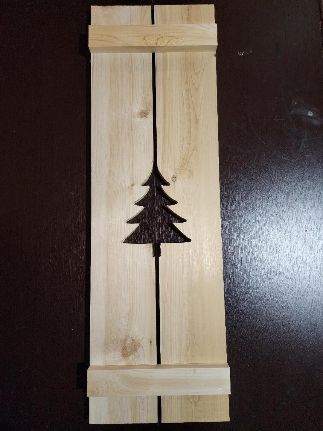 Rustic Cedar Shutters: Tree Cutout, Cabin Decor - Etsy