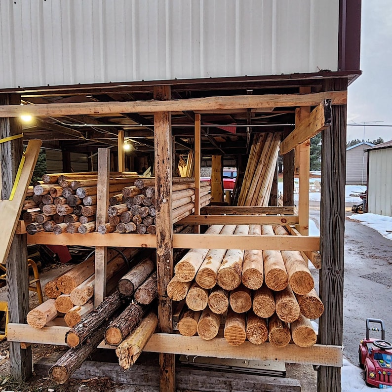 Hand Peeled Cedar Craft Logs: 2.5-3.5" Diameter, Natural Wood - Etsy