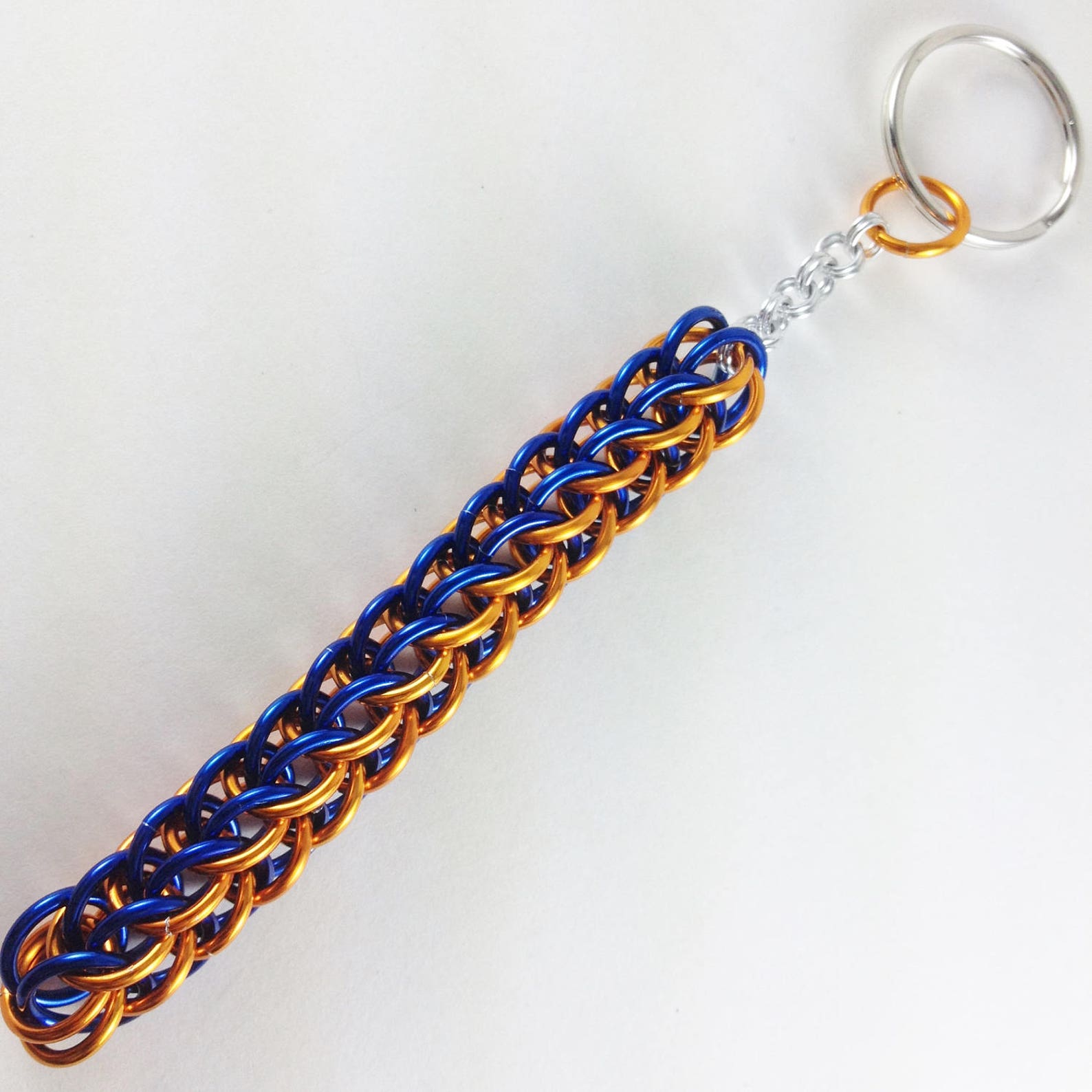 Full Persian Keychain Chainmaille Handmade Shiny Anodized - Etsy